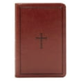 KJV Large Print Compact Reference Bible, Brown Leathertouch, (Hardcover ...