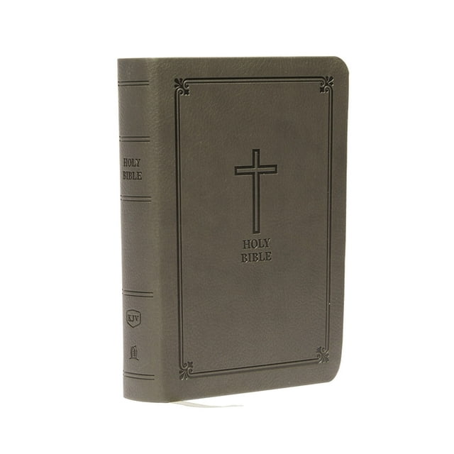 KJV, Reference Bible, Compact, Large Print, Leathersoft, Black, Red ...