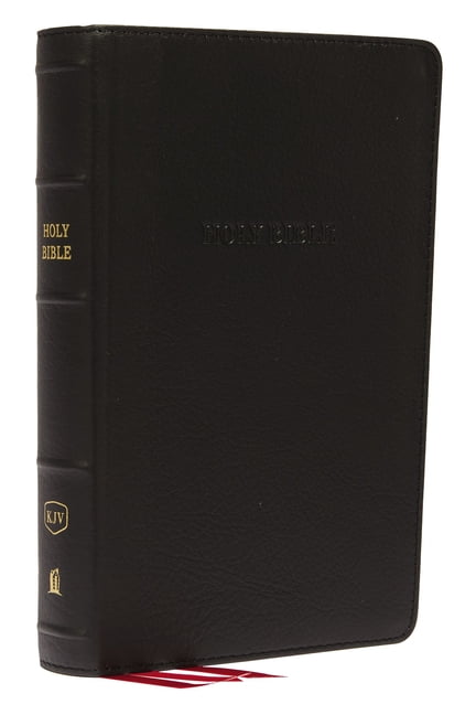 KJV, Reference Bible, Personal Size Giant Print, Genuine Leather, Black ...