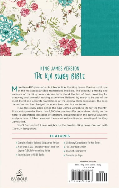KJV Study Bible: KJV Study Bible [Wildflower Bouquet] (Hardcover ...