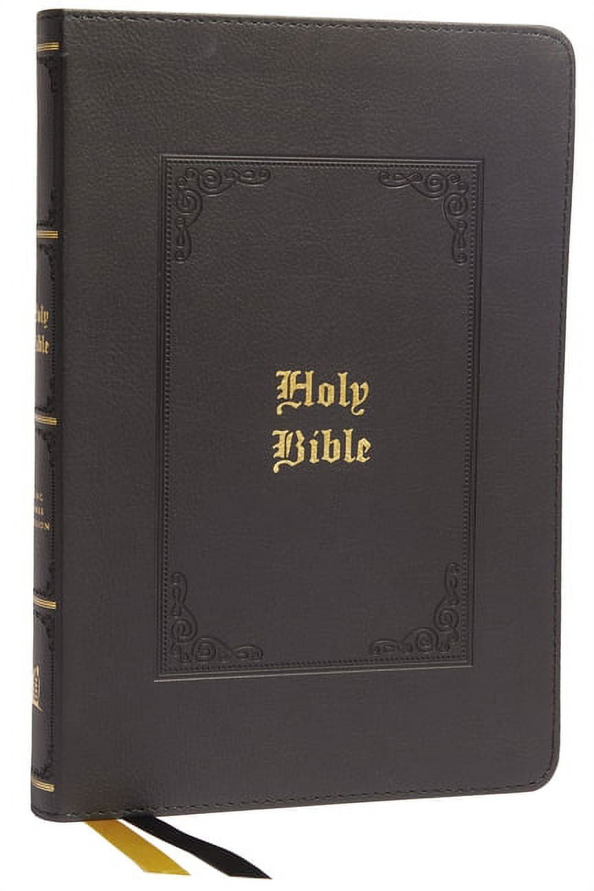 KJV, Thinline Large Print Bible, Vintage Series, Leathersoft, Black ...