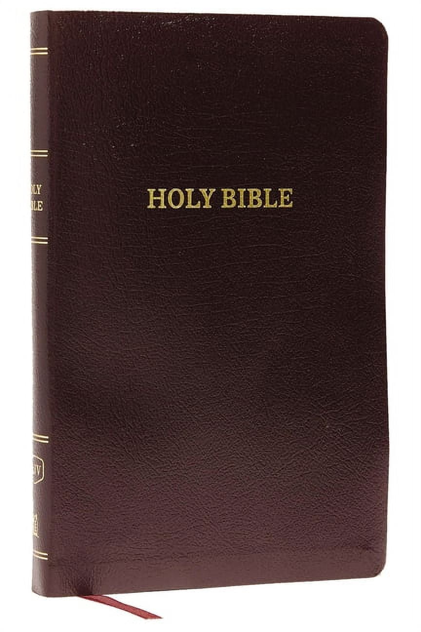 KJV, Thinline Reference Bible, Bonded Leather, Burgundy, Indexed, Red ...