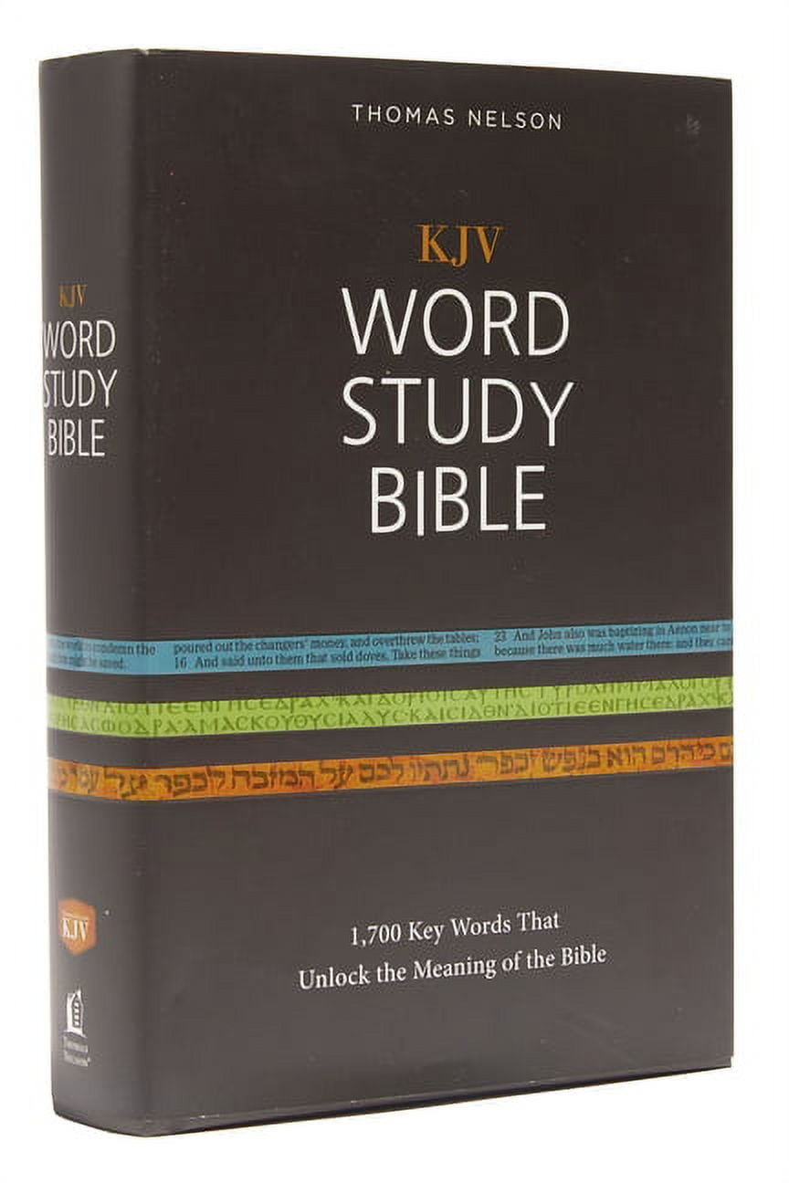 KJV, Word Study Bible, Hardcover, Red Letter Edition: 1,700 Key Words ...