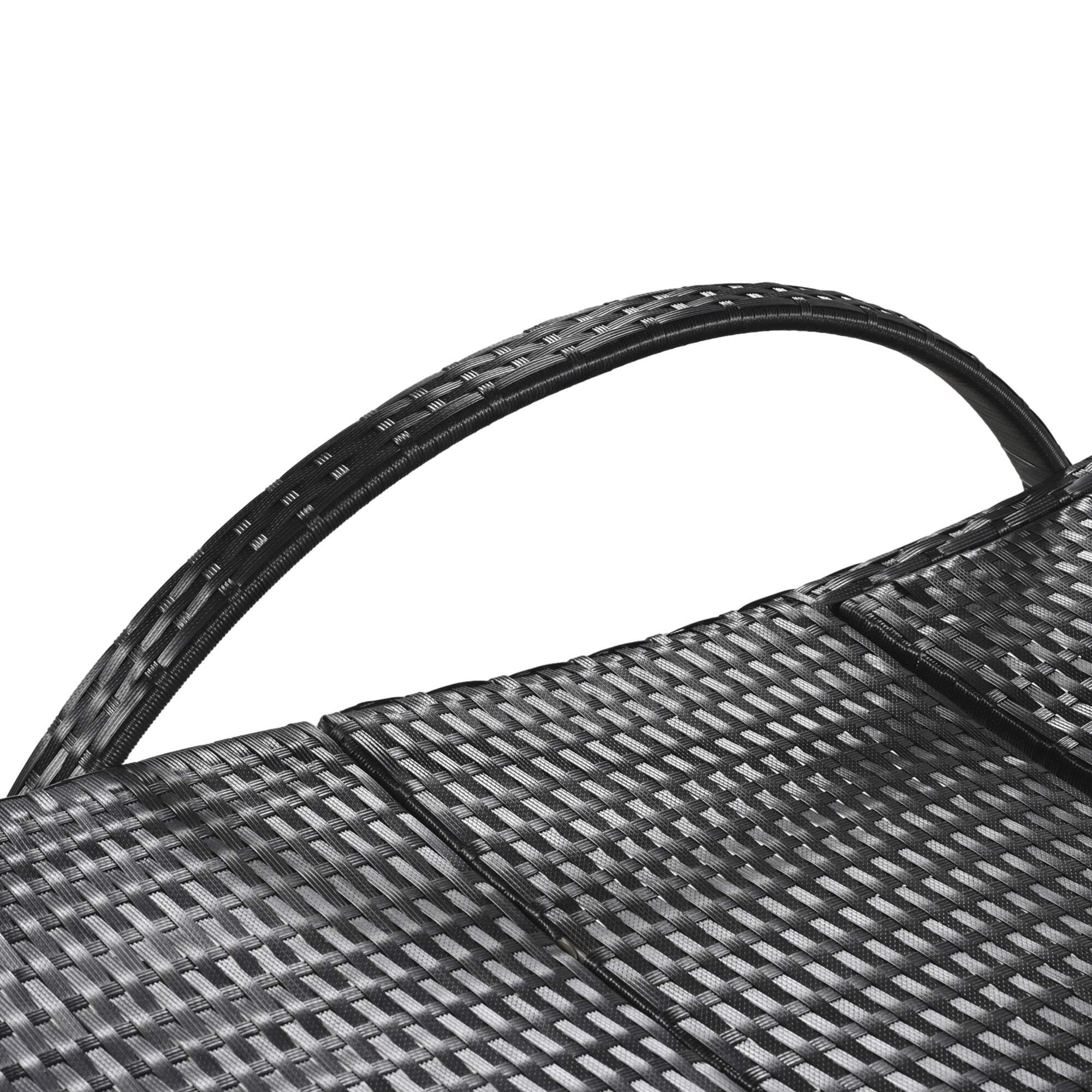 KK 80'' Outdoor Wicker Chaise Lounge Chairs Set Of 2, Patio Rattan ...