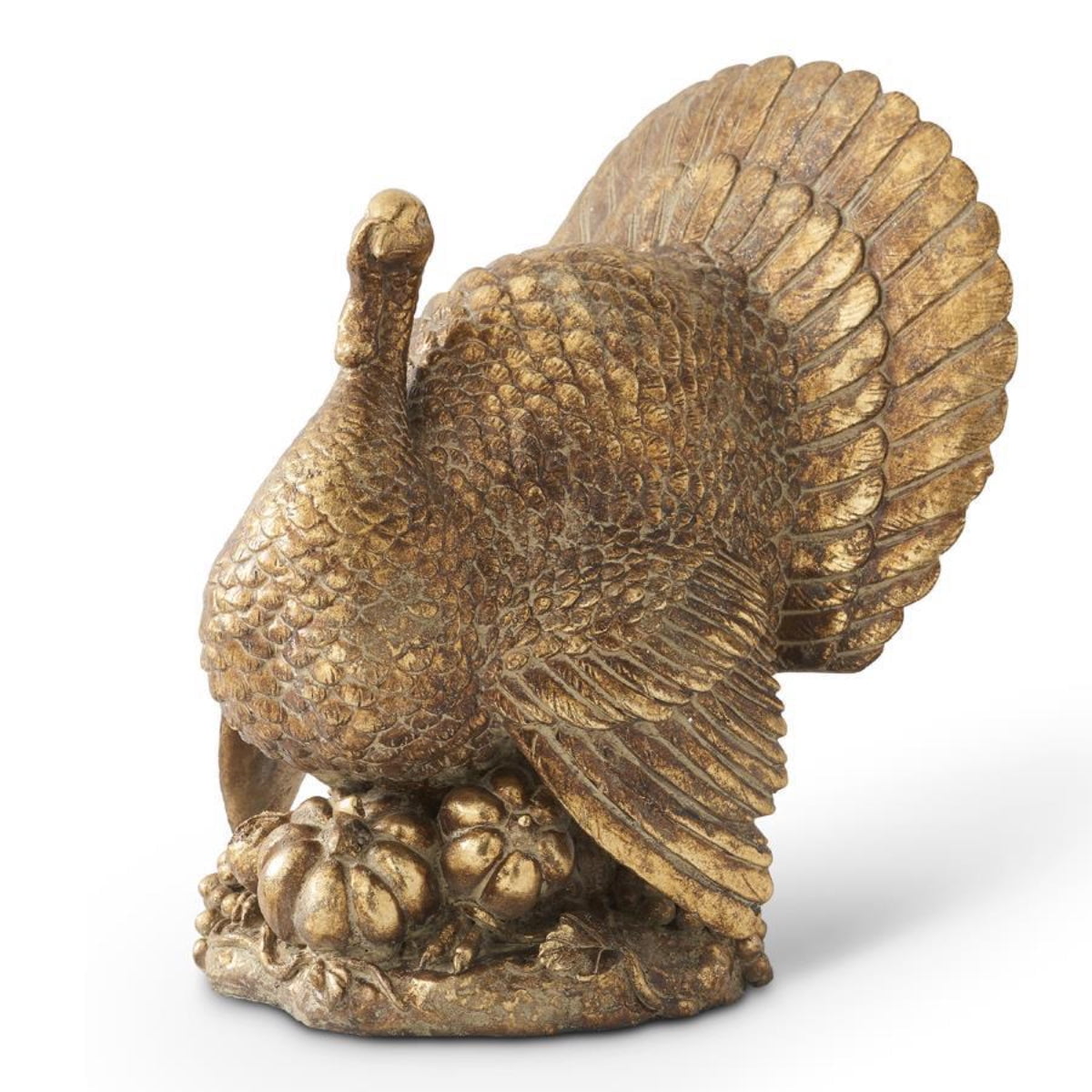 K&K Interiors 17" Bronzed Tabletop Turkey Thanksgiving Fall Decoration ...