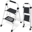 ZENY Heavy Duty 3 Step Folding Utility Ladder with Wide Anti-Slip ...