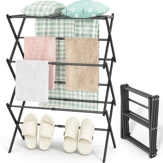 Free Shipping! KINGRACK Clothes Drying Rack, Expandable Collapsible ...