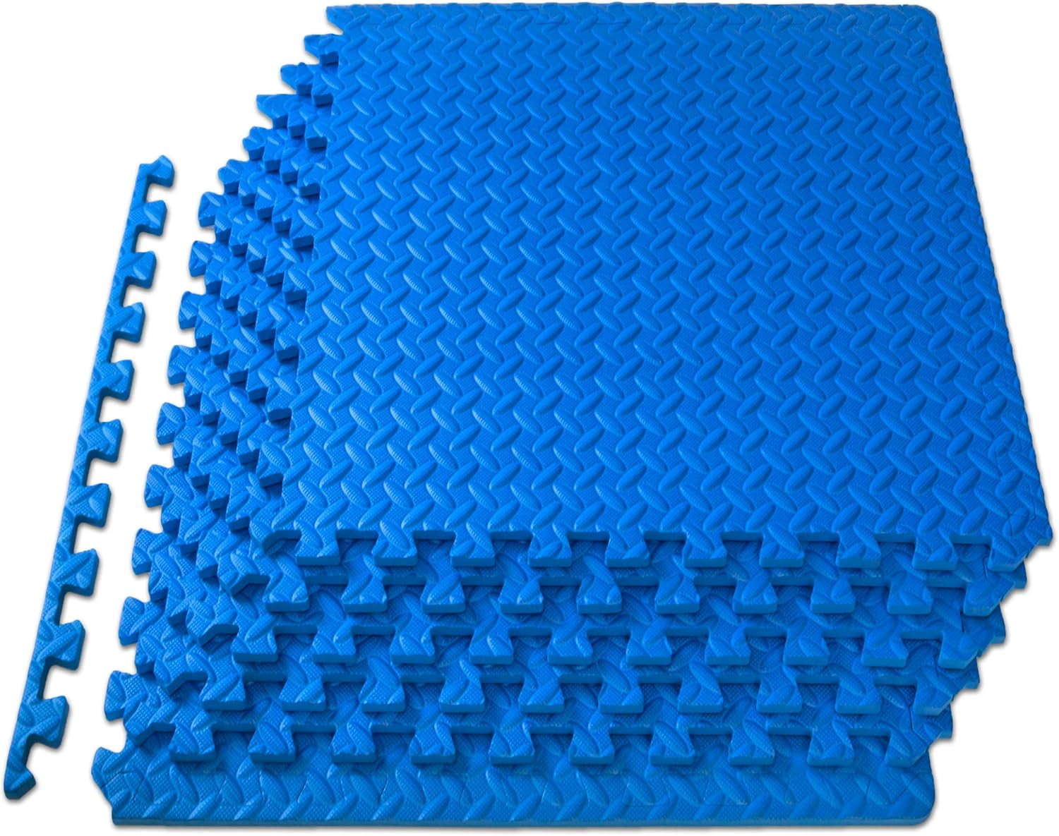 KK Puzzle Exercise Mat ½ in, EVA Interlocking Foam Floor Tiles for Home ...