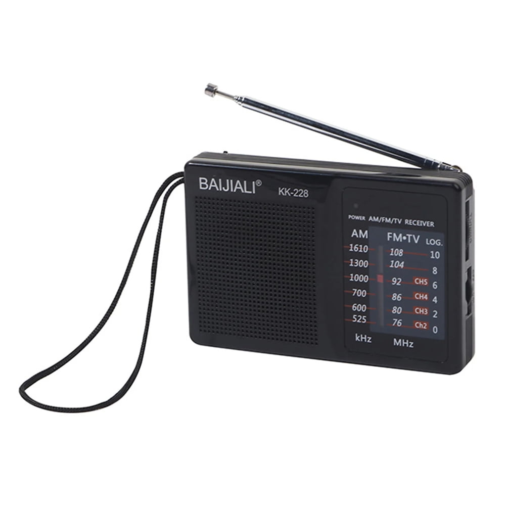 KK228 Portable AM FM Radio Battery Operated Radios Easy Adjustment ...