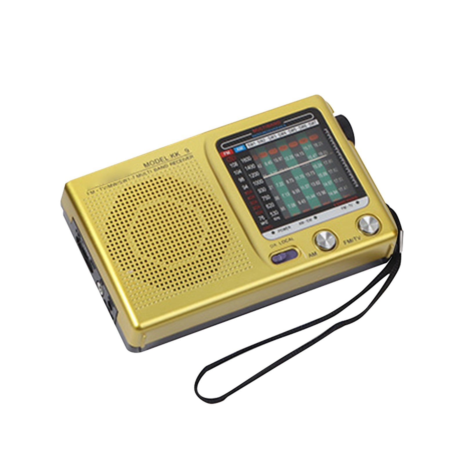 KK9 Portable Retro AM FM Shortwave Vintage Style Full Band Mini with ...