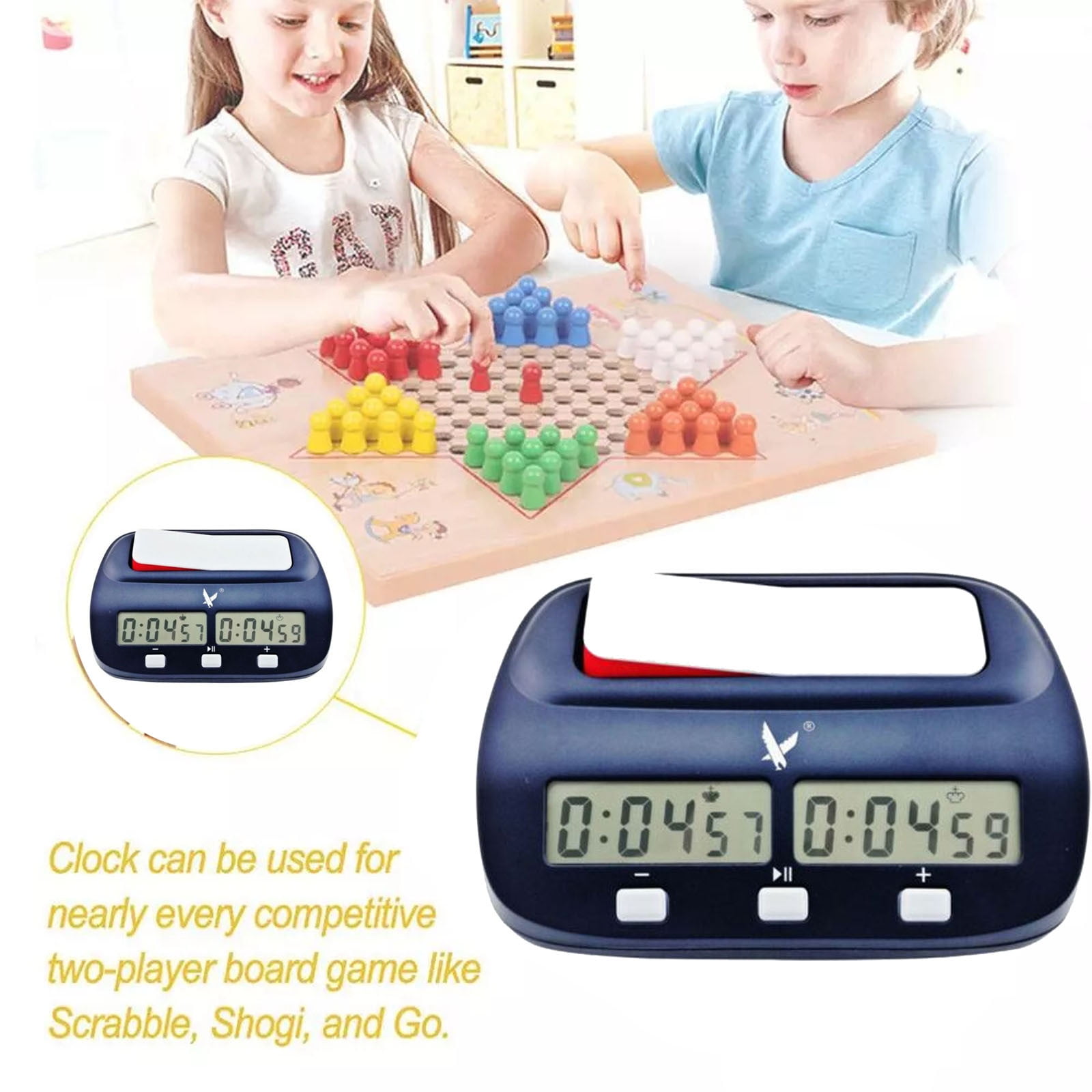 KK9908 Digital Chess Clock Competition Pro Board Game Timer Master ...