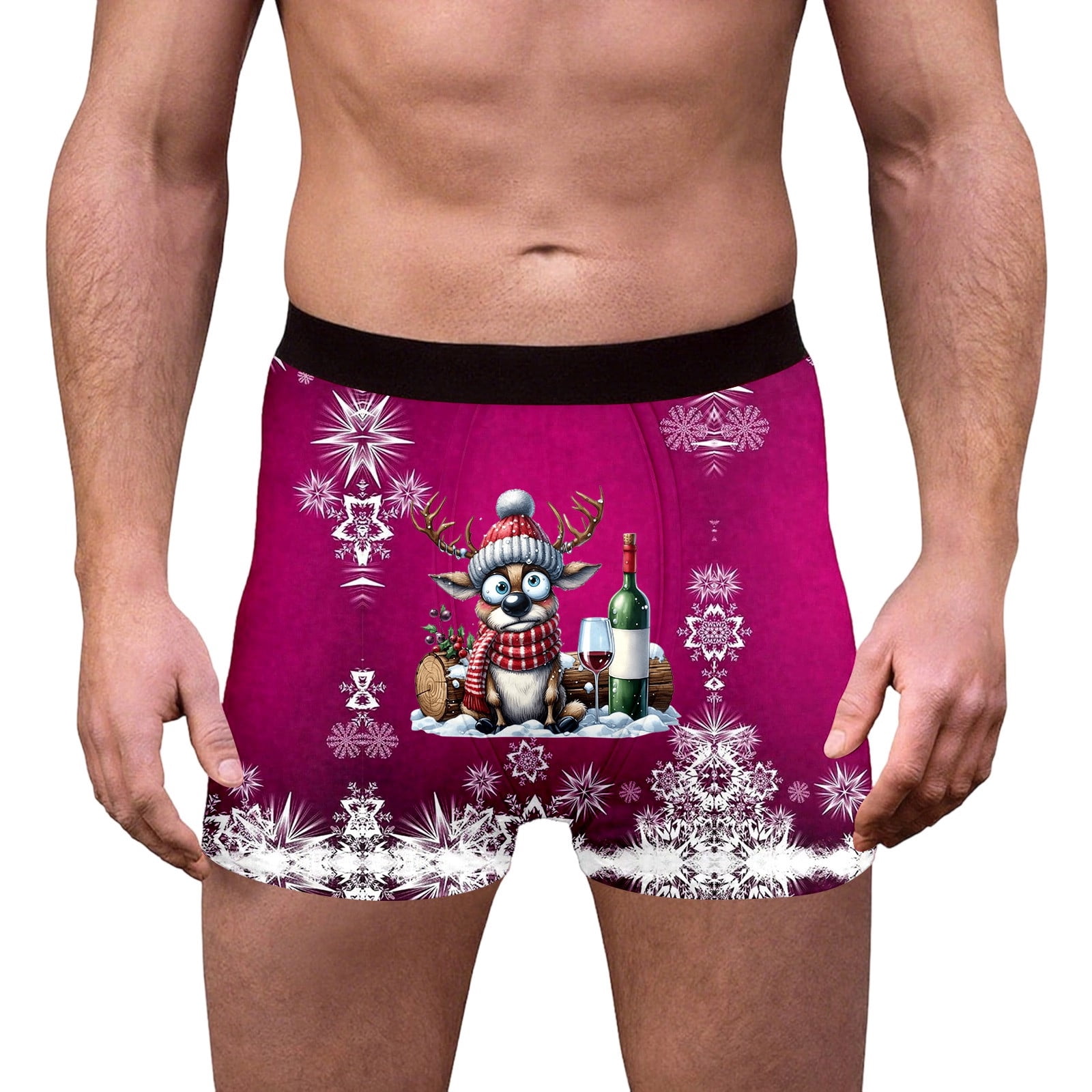 KKBOTIVE Christmas Underwear for Mens Funny Christmas Novelty Holiday ...