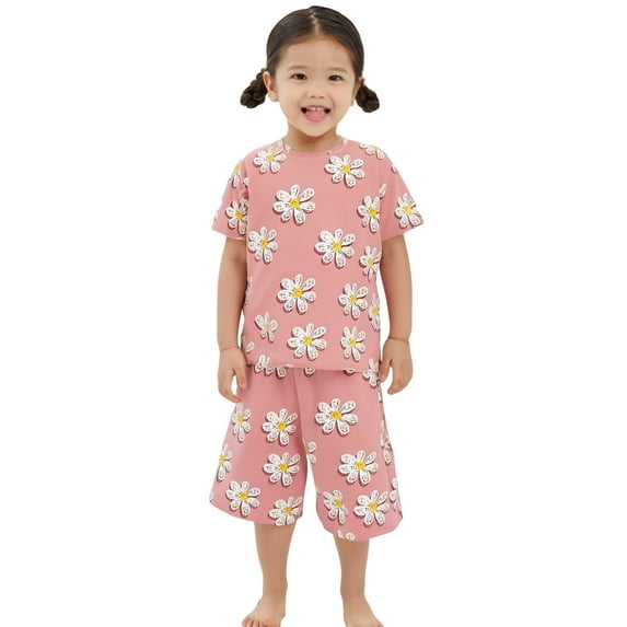 KKBOTIVE Kids Clothes Boys 6t Sets Cartoon Dinosaur Crewneck Shorts ...