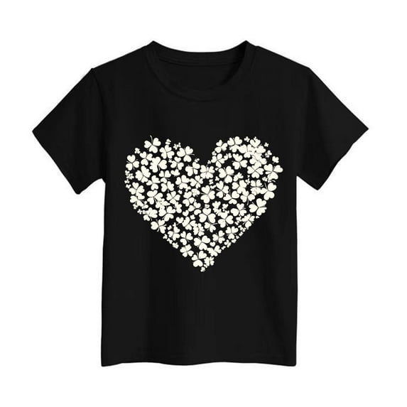 KKBOTIVE Toddler Girl St. Patrick's Day Shirt Green Lucky Shamrock ...