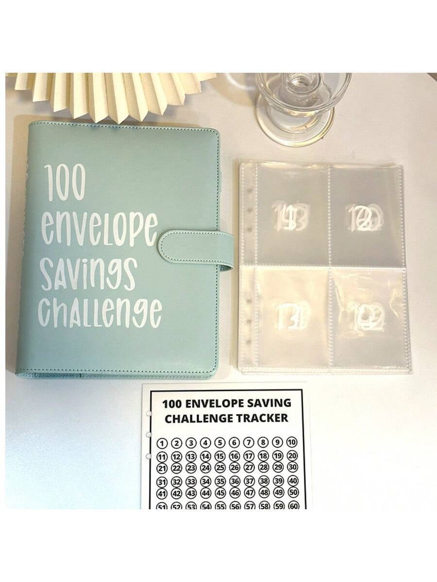 KKC 100 Envelopes Money Saving Challenge A5 Binder | Cash Envelopes ...
