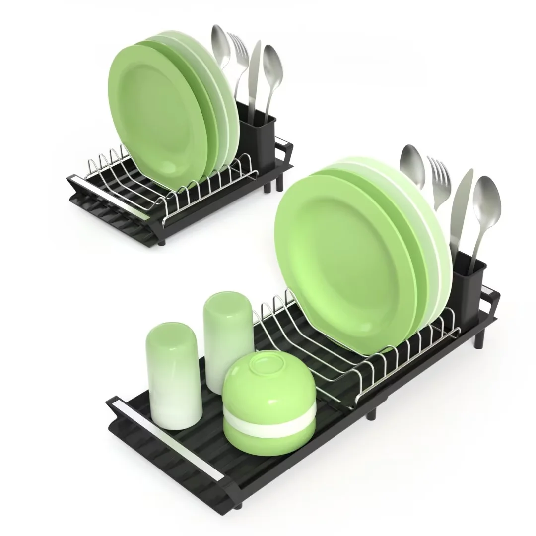 KKC Expandable Dish Rack, Dish Drying Rack,Multifunctional Compact Dish ...