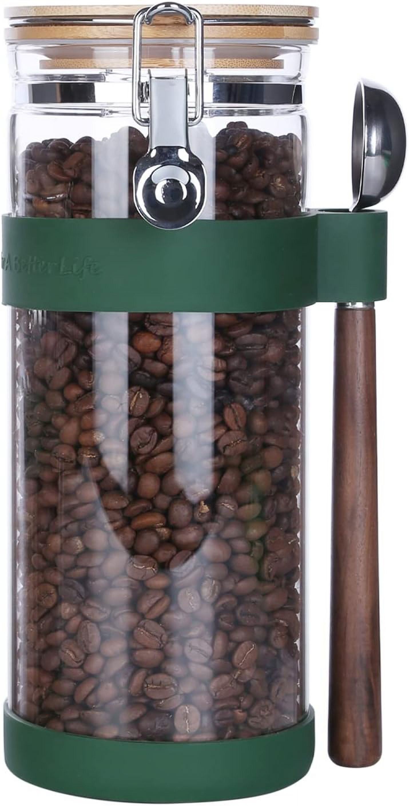 KKC Vacuum Sealed Coffee Bean Storage Container with Scoop,Airtight ...