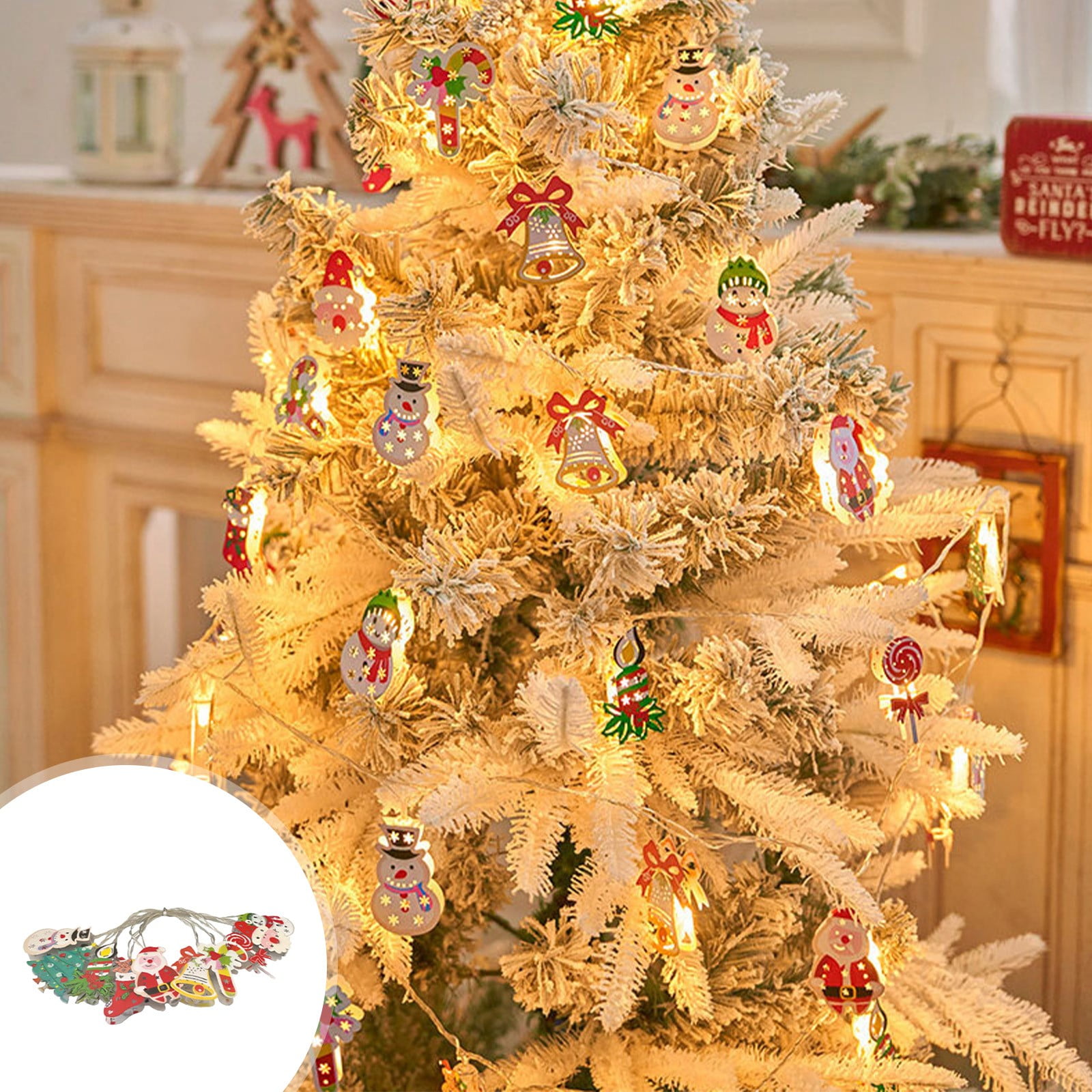 KKCXFJX Christmas Decorations, Colorful Lights Decorative Lights Star ...