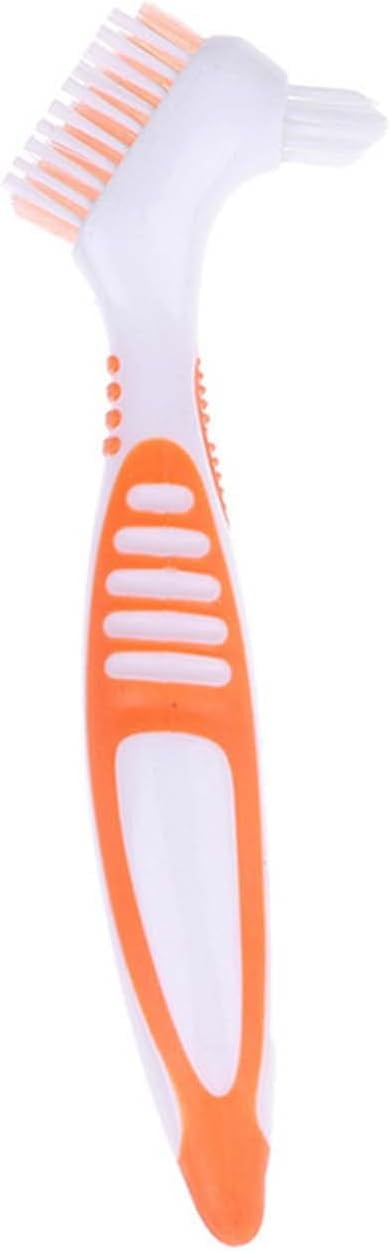 KKCXFJX Clearence 1Pc Denture Teeth Brush Easy Grip Handle Double Sided ...