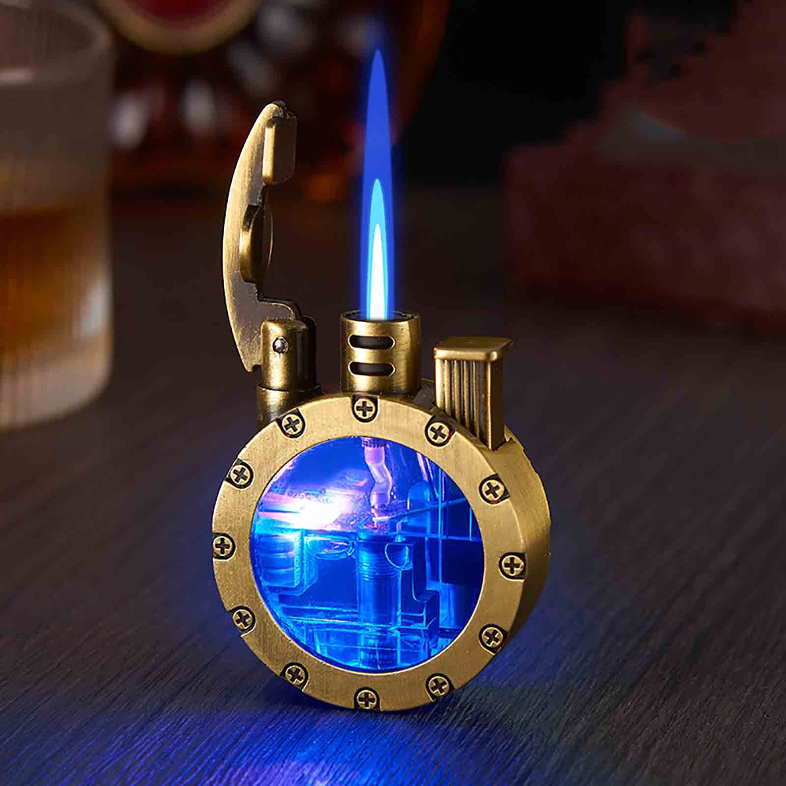 KKCXFJX Clearence Vintage Trench Lighter Transparent Kerosene Lighter ...