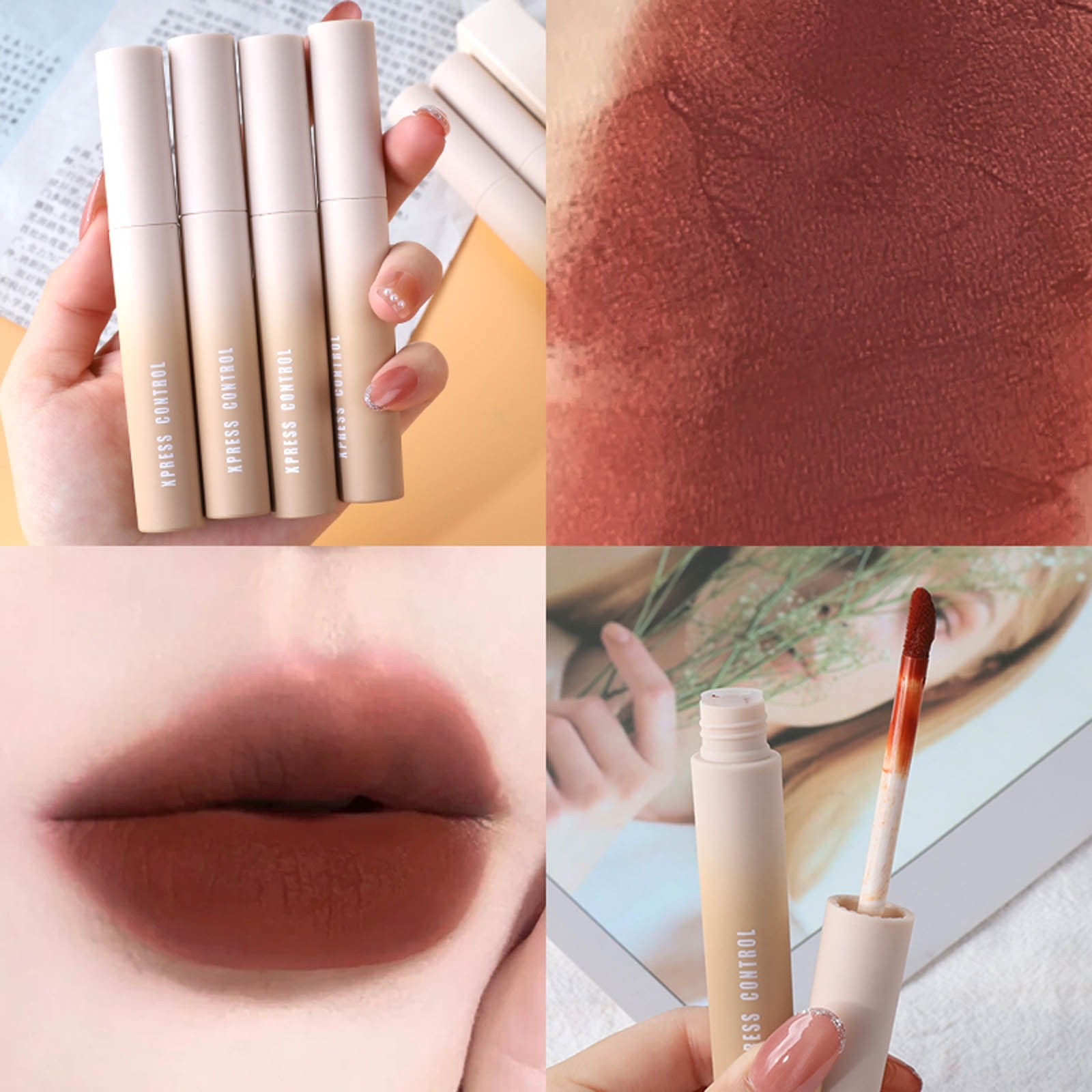 KKCXFJX Clearance White Brown Gradient Tube Soft Matte, Non Staining ...