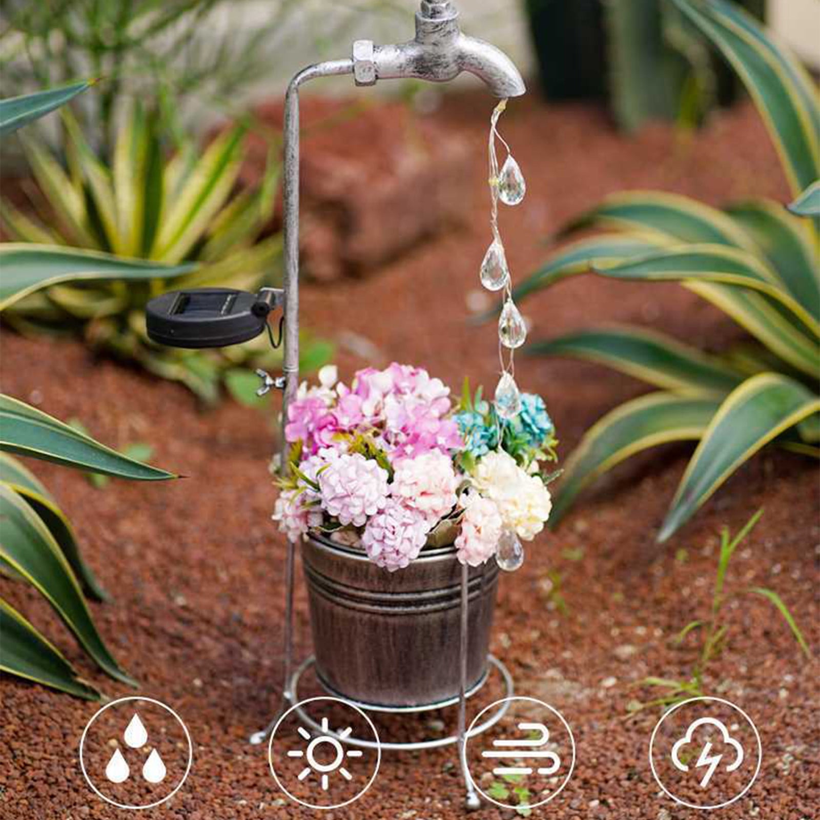 KKCXFJX Deals,Outdoor Solar Garden Lights, LED Lights, Flowing Water ...