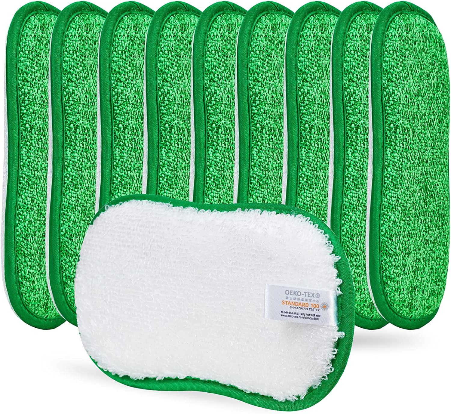 KKFEN-10 Pack Kitchen Dish Sponges Scrubber Non-Scratch Multi-Purpose ...