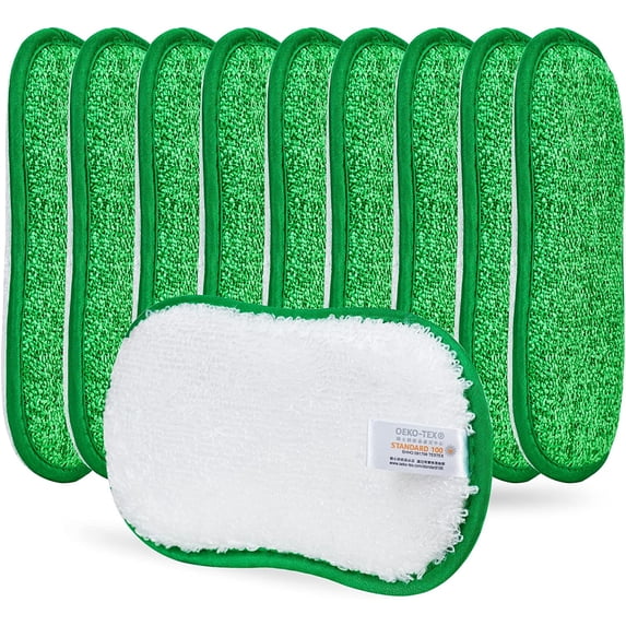 KKFEN-10 Pack Kitchen Dish Sponges Scrubber Non-Scratch Multi-Purpose ...