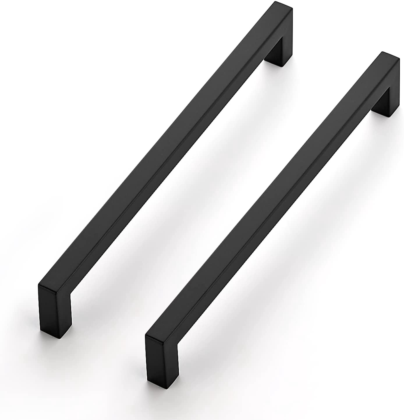KKFEN-3 Pack 8-4/5 Inch Kitchen Square Cabinet Handles Matte Black ...