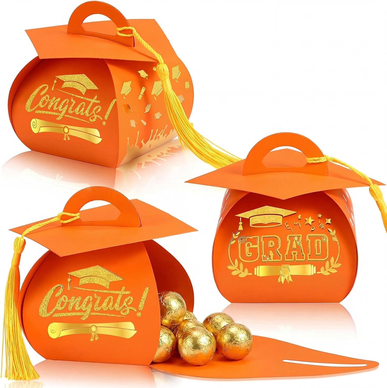 KKFEN-30 Pcs Graduation Cap Gift Box Graduation Party Favors Candy ...
