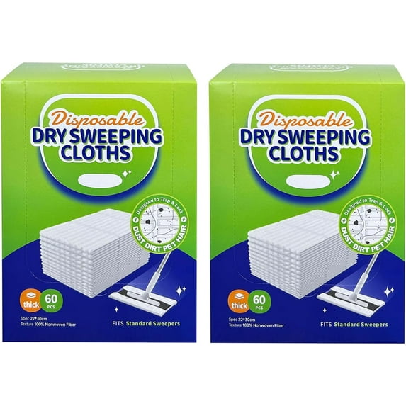 KKFEN-Disposable Mop Cloth Dry Sweeping Pad for Floor Mop Sweeping ...
