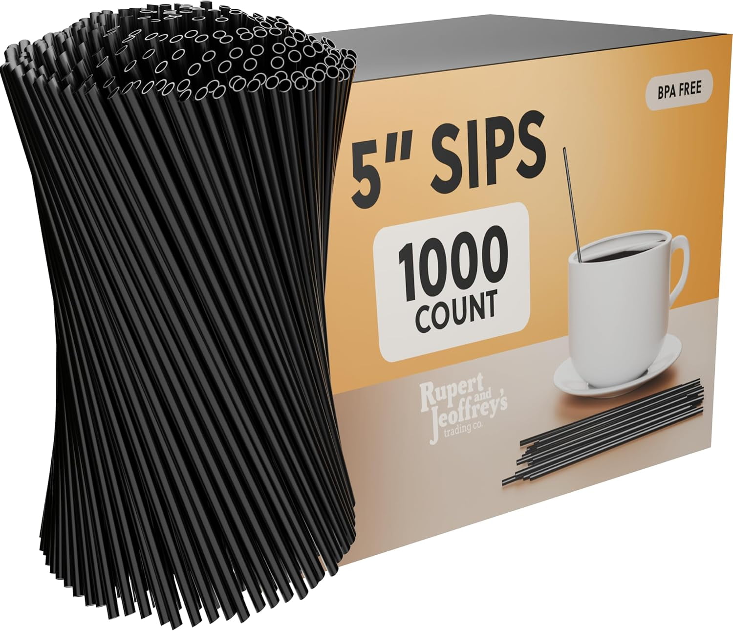 KKFEN-Disposable Plastic Coffee Stirrer Straw - 5 Inch Sip Stir Stick ...