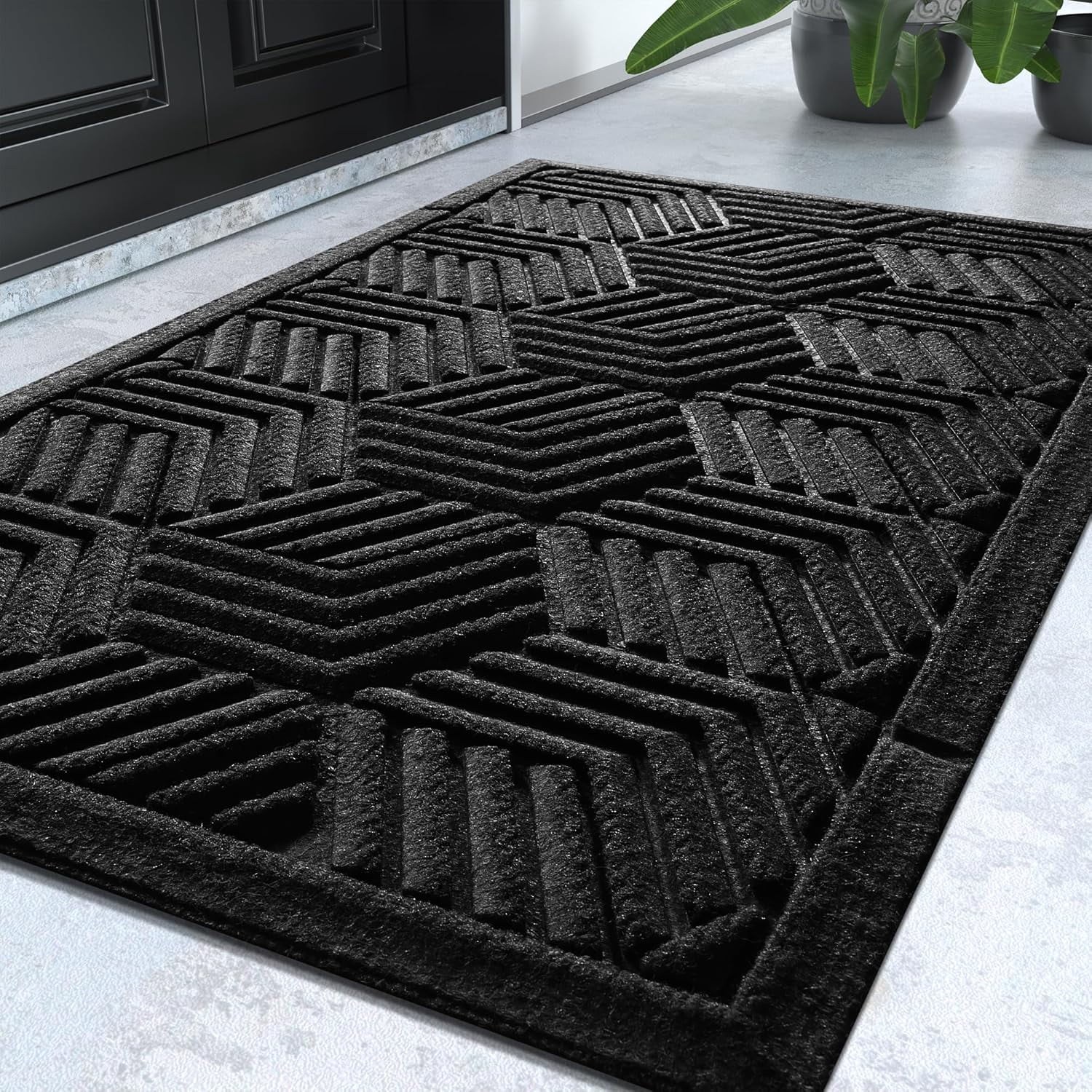 KKFEN-Door Mats Outdoor 29.5x17, All-Season Waterproof Outdoor Mats for ...
