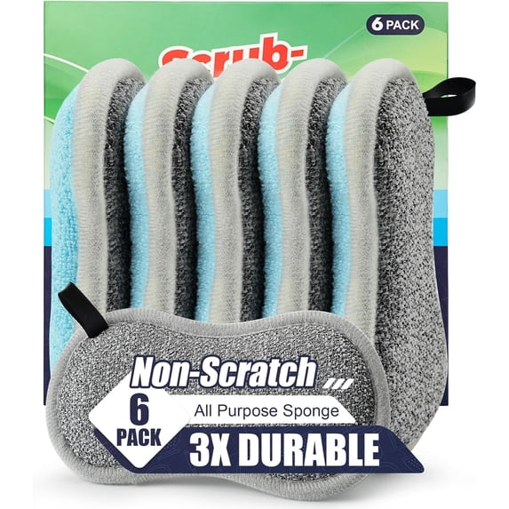KKFEN-Dual Sided All-Purpose Sponges Kitchen,Dish Sponge for Washing ...