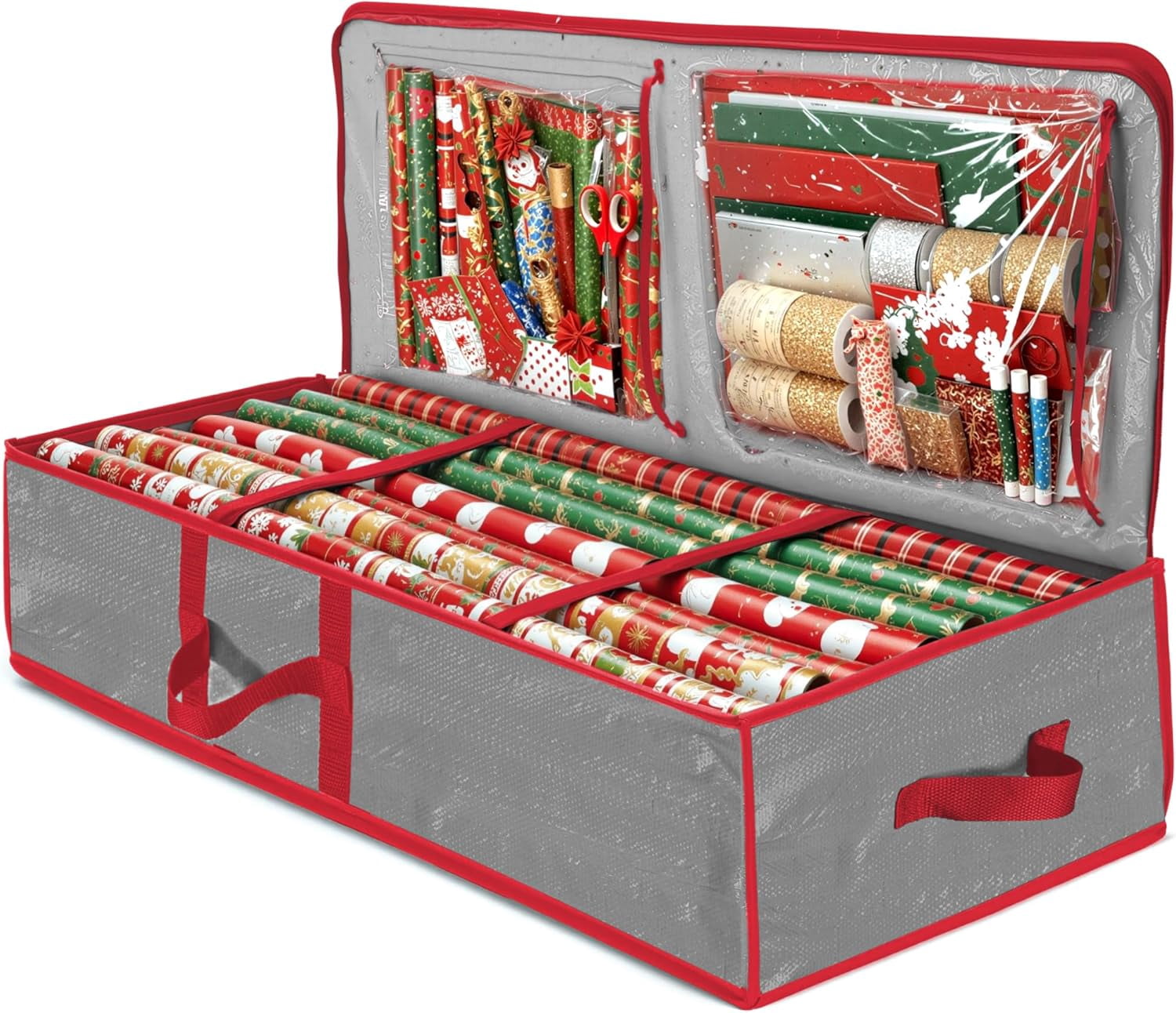 KKFEN-Gift Wrapping Paper Organizer Storage - 40" Gift Wrap Storage ...
