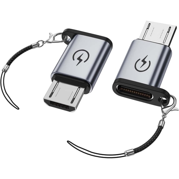 KKFEN-USB C to Micro Adapter - 18W Fast Charging, 2 Sets - USB C Female ...