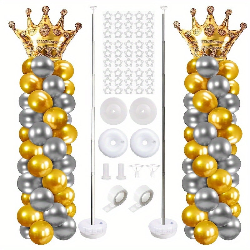 KKHZ 2 Sets Balloon Stand Balloon Column Stand Adjustable 7 Feet ...