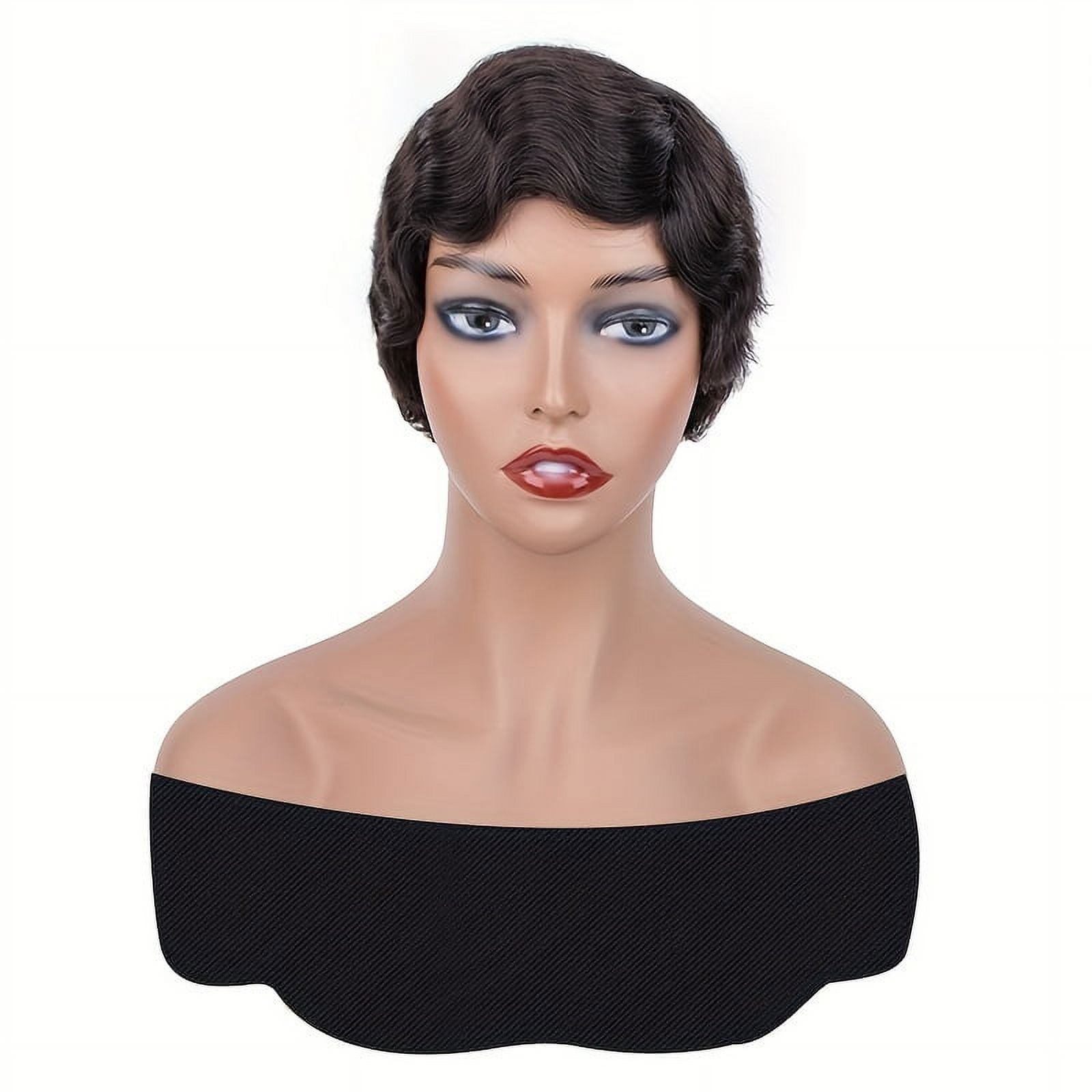 KKHZ Chic Ocean Wave Pixie Lace Front Wig Natural Look 150% Density ...