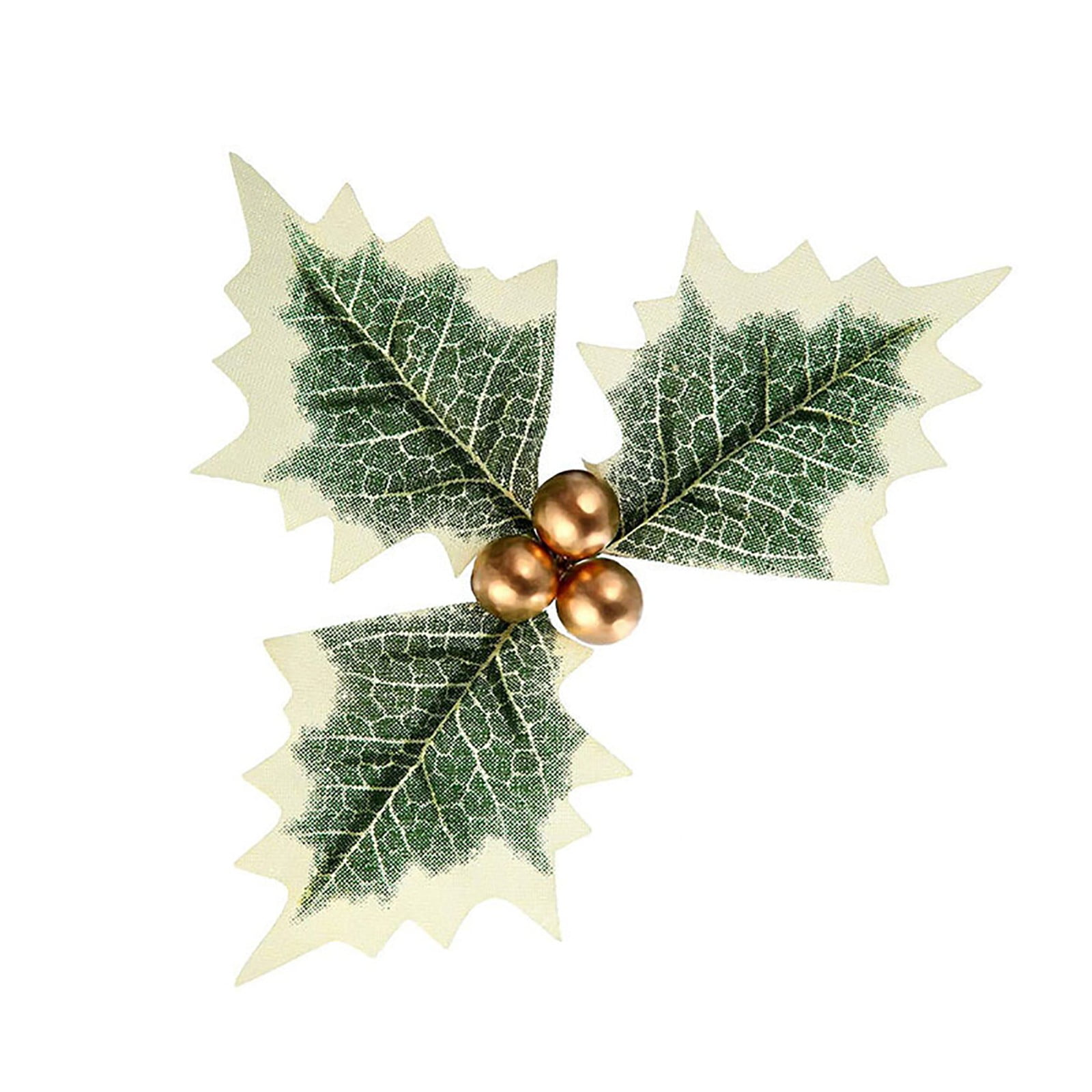 KKIMR Artificial Flowers Artificial Holly Berries With Green Leaves ...