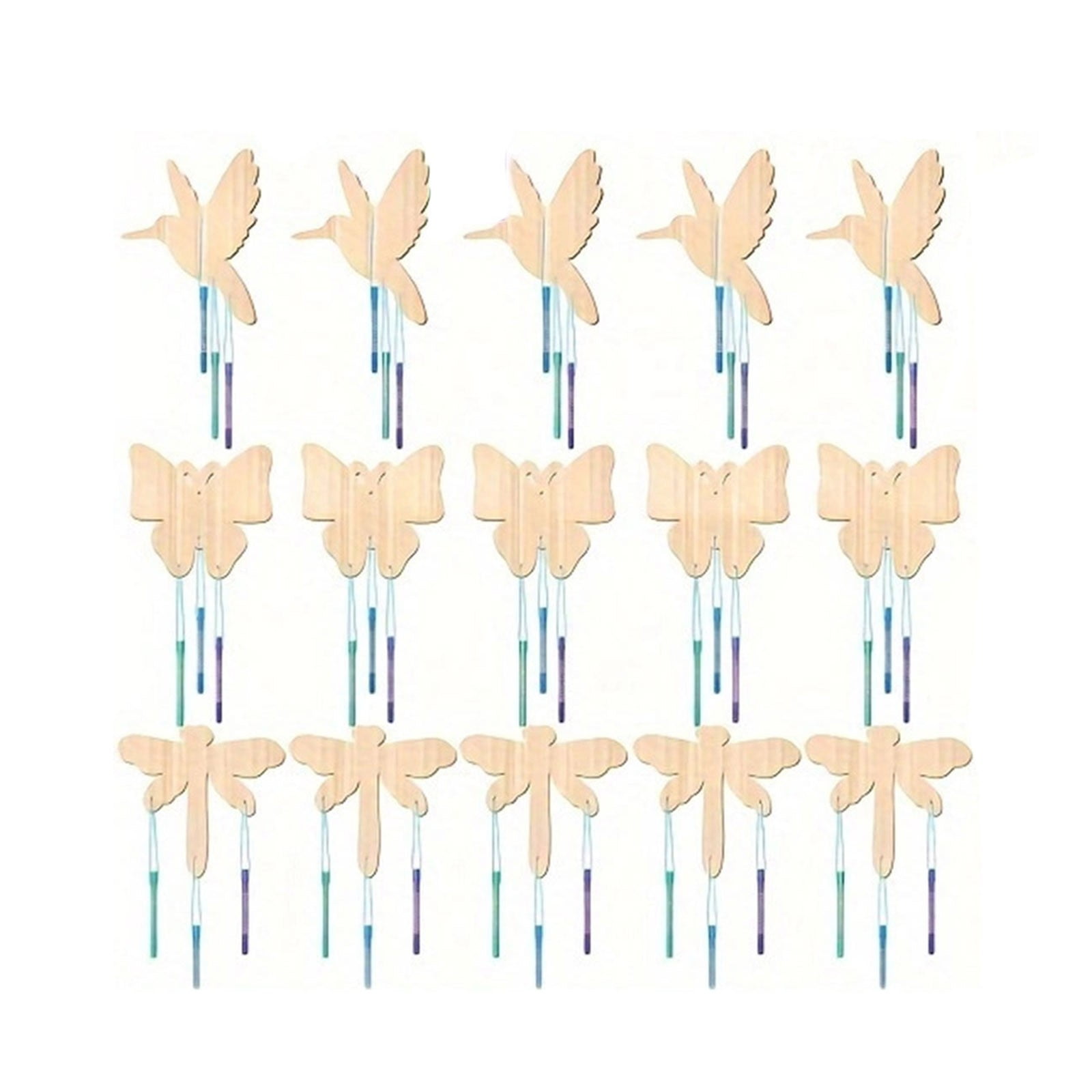 KKIMR Clearance Ornaments Handmade Children's Wooden Wind Chime Pendant ...