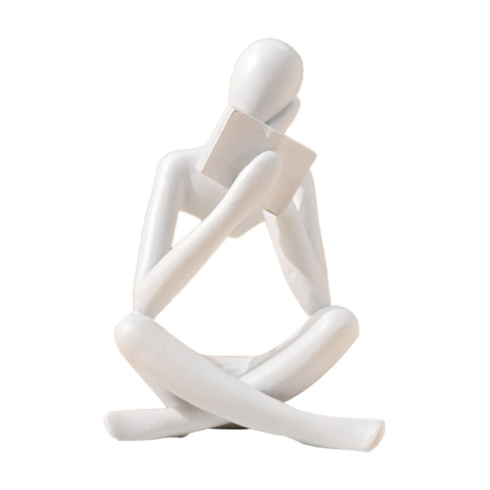 KKIMR Desktop Ornament Thinker Reading Statues For Home Decor Modern ...
