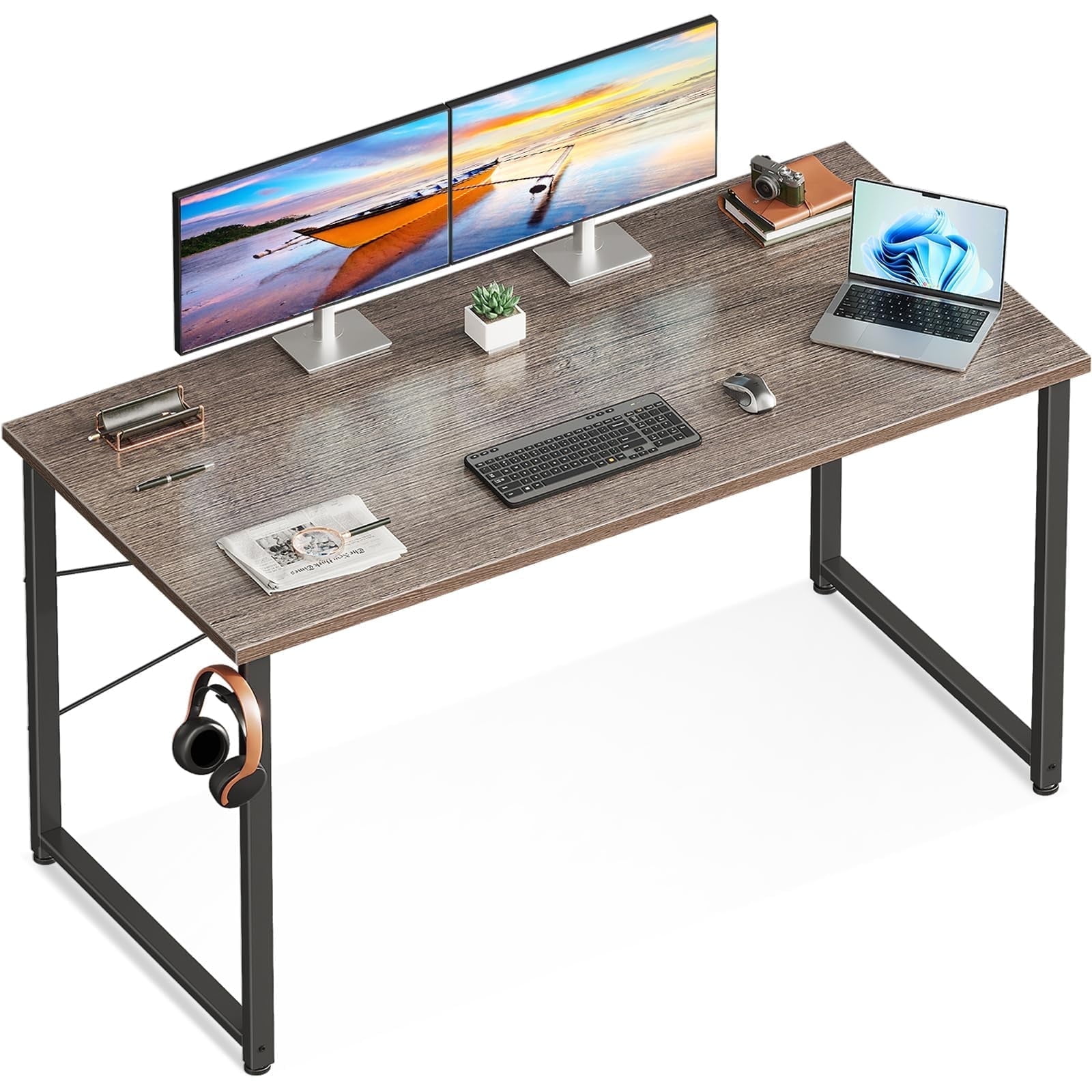 Sofanext 48 Inch Large Computer Desk, Study Writing Table for Large ...