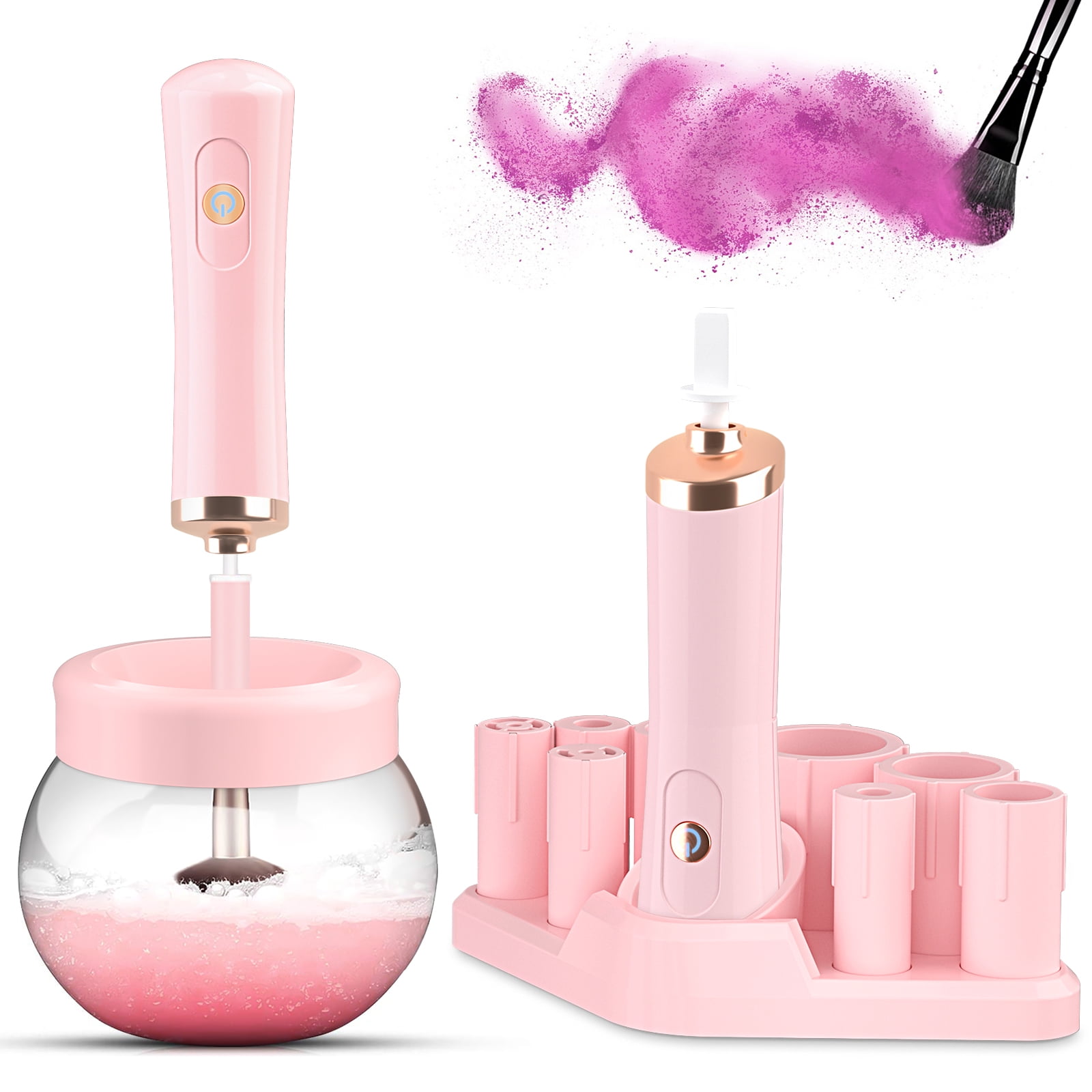 KKL Electric Makeup Brush Cleanser Machine,Portable Automatic Cosmetic ...