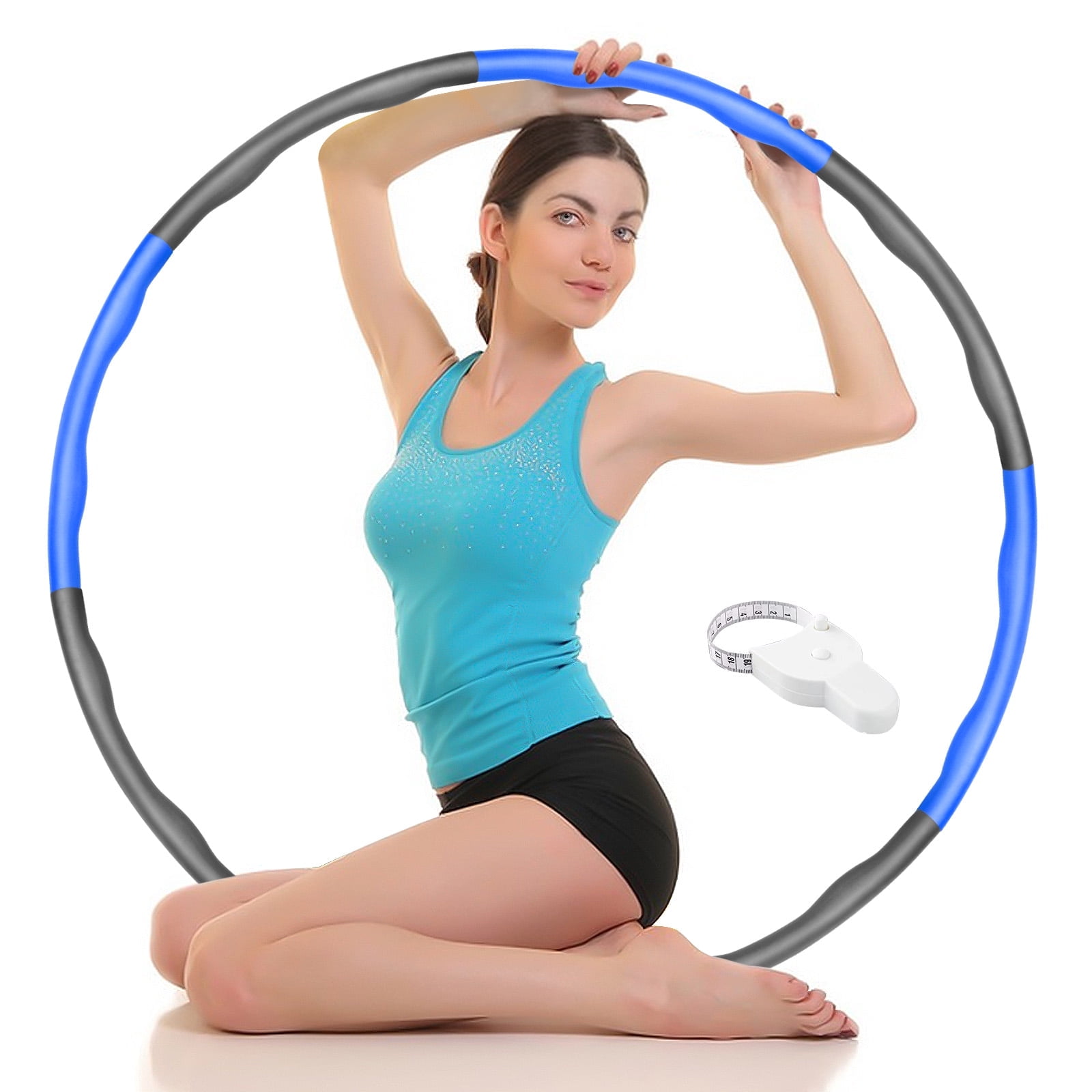 KKL Weighted Hula Hoop for Adults,Detachable Section Soft Fitness Hoop ...