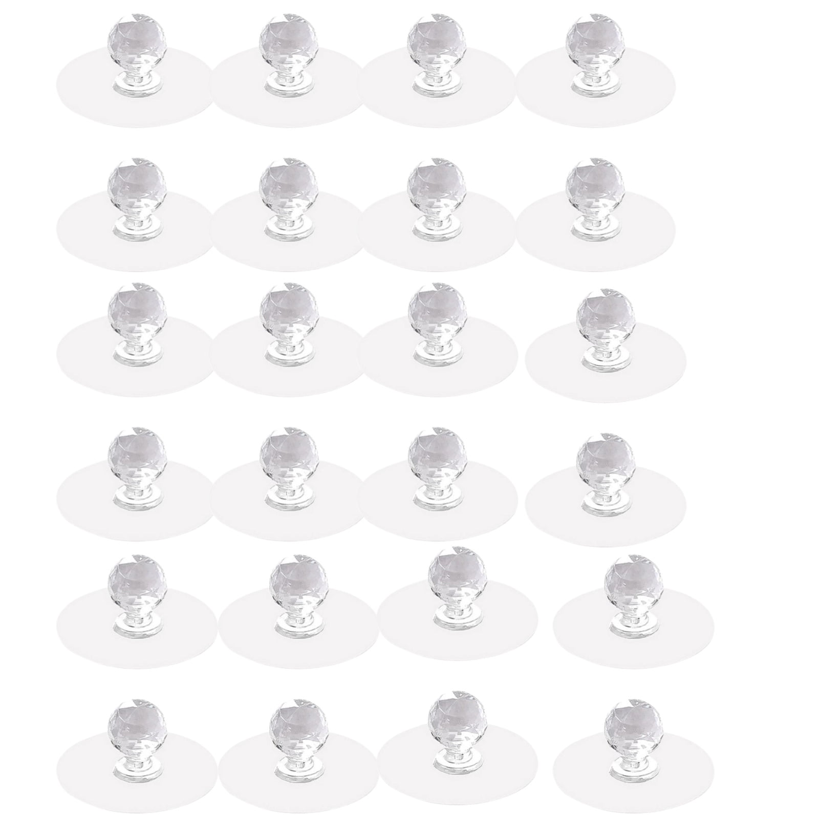 KKMHan 24Pcs Self-adhesive Invisible Door Handles Tnterior Transparent ...