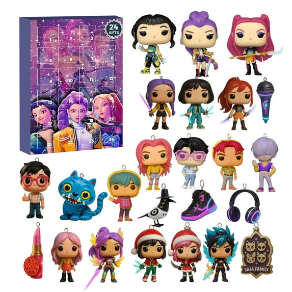 KKPop H-Hunters 2025 Series Advent Calendar Collectible 3D Figurines 24 ...
