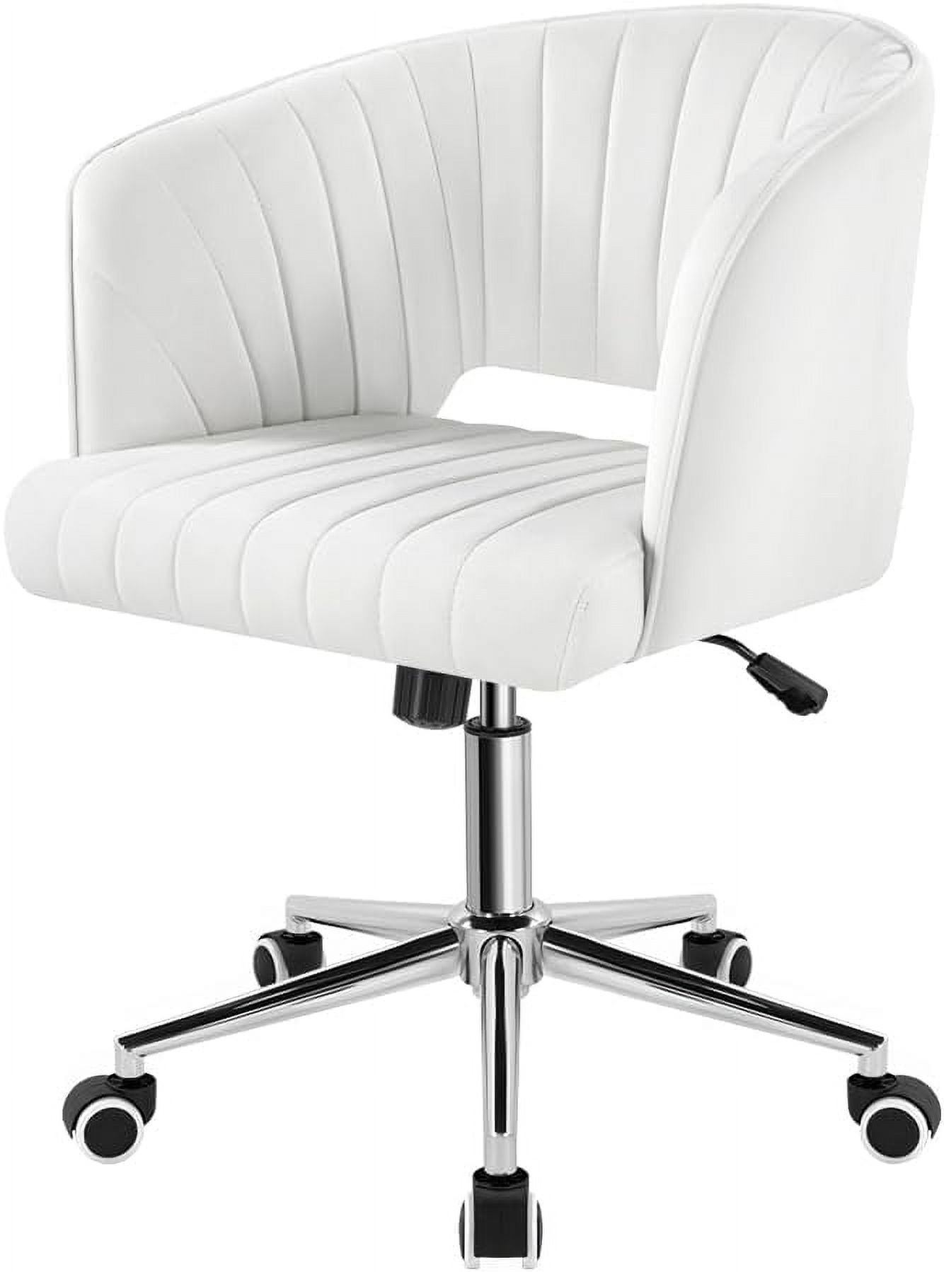 KKTONER Home Office Chair Swivel Velvet Desk Chair Accent Armchair ...