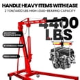 Folding Hydraulic Engine Hoist, Red Steel 4-Position Crane, 4 ...