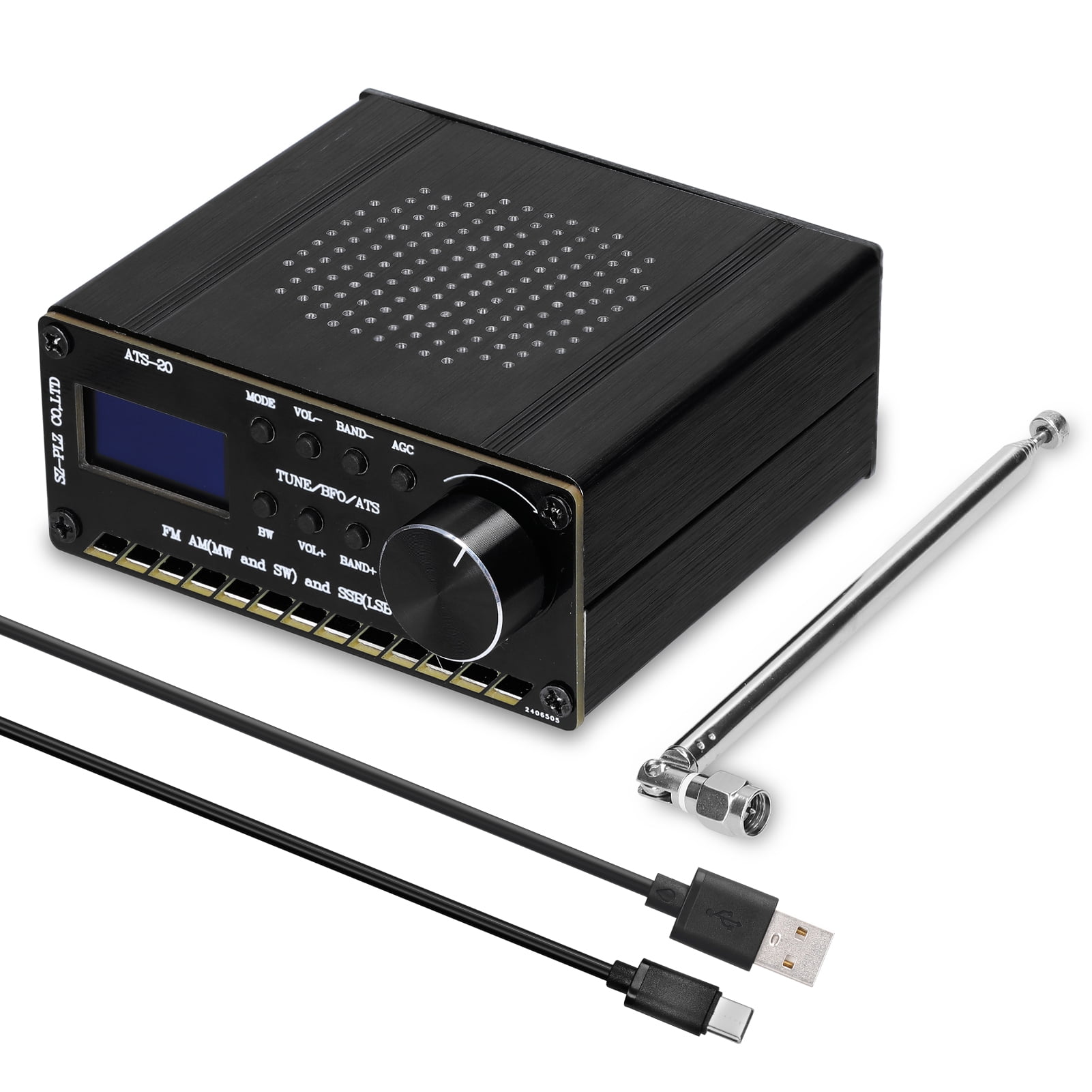 KKmoon ATS-20 SI4735 Full- Band Receiver AM (MW & SW) SSB (LSB & USB ...