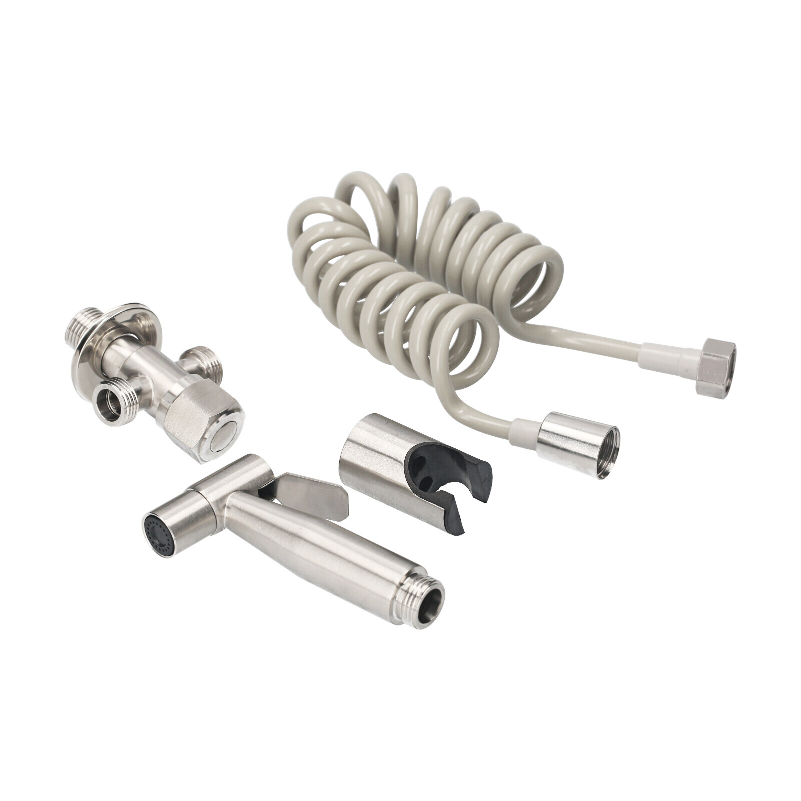 KKmoon Handheld Bidet Sprayer for Toilet with 1.5m Telescopic Hose Wall ...